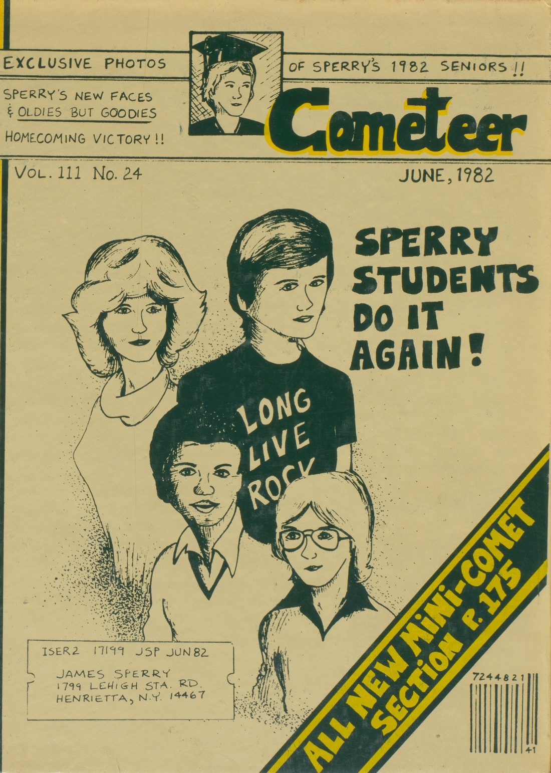 1982 yearbook from Sperry High School from Henrietta, New York for sale