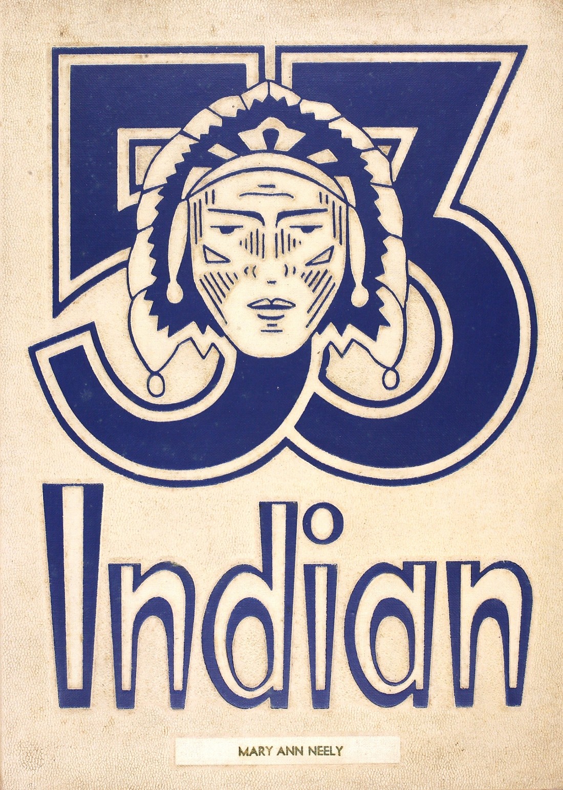 1953 yearbook from Anderson High School from Anderson, Indiana for sale