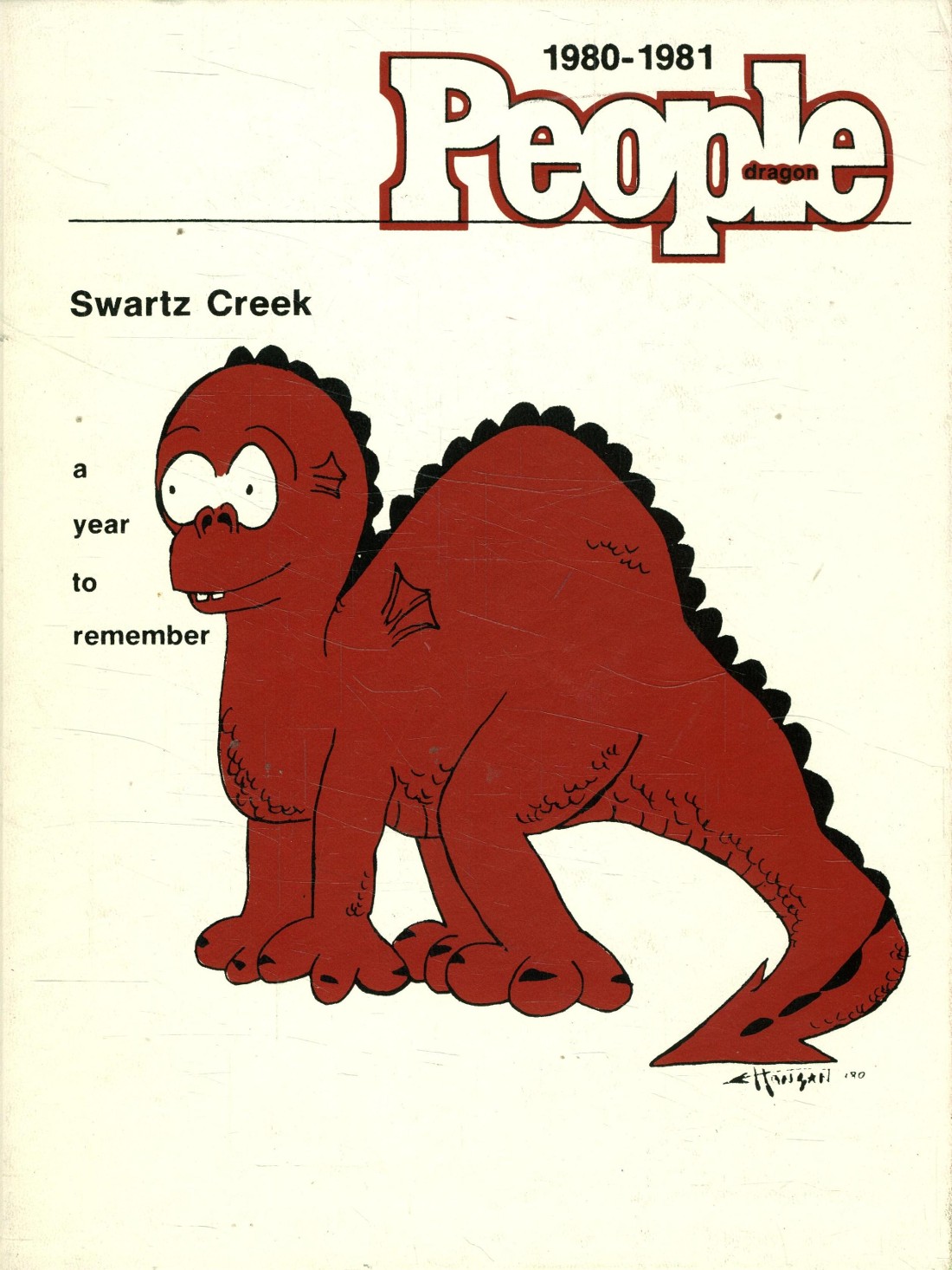 1981 yearbook from Swartz Creek High School from Swartz creek, Michigan