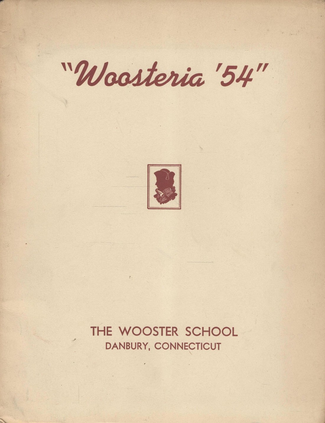 1954 yearbook from Wooster School from Danbury, Connecticut for sale
