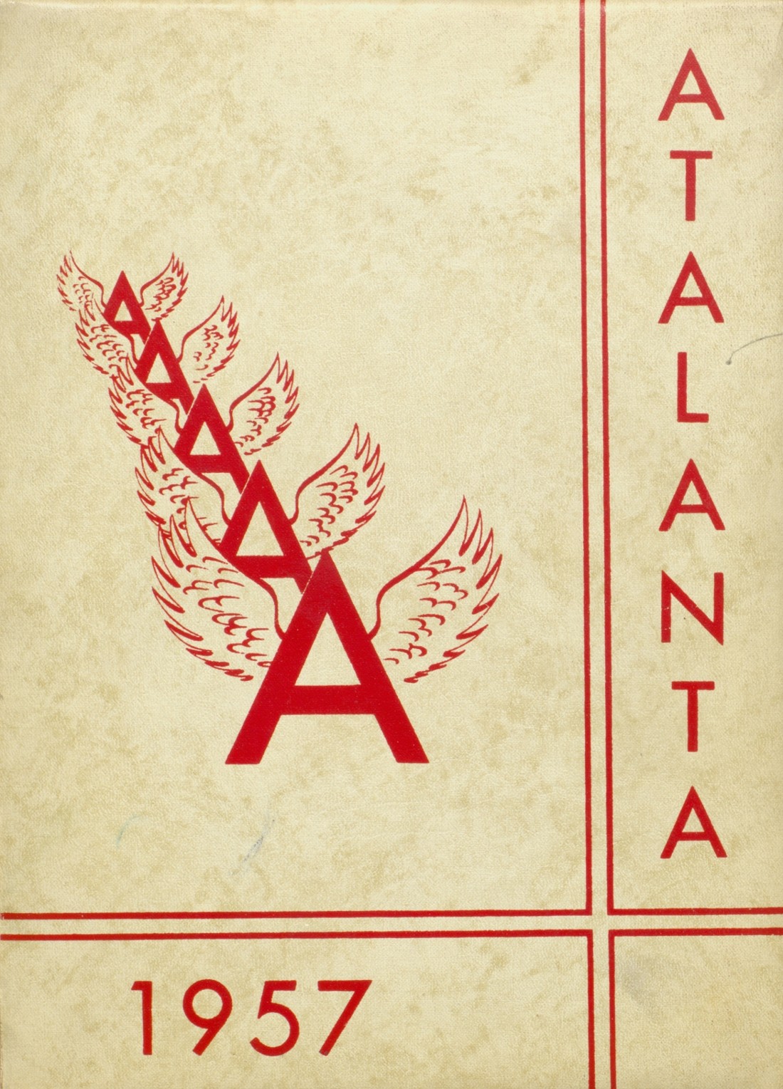 1957 yearbook from Atlanta High School from Atlanta, Illinois for sale