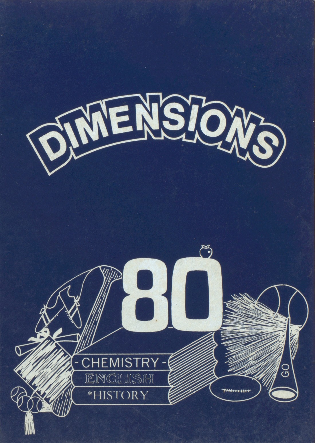 1980 yearbook from Dirigo High School from Dixfield, Maine for sale
