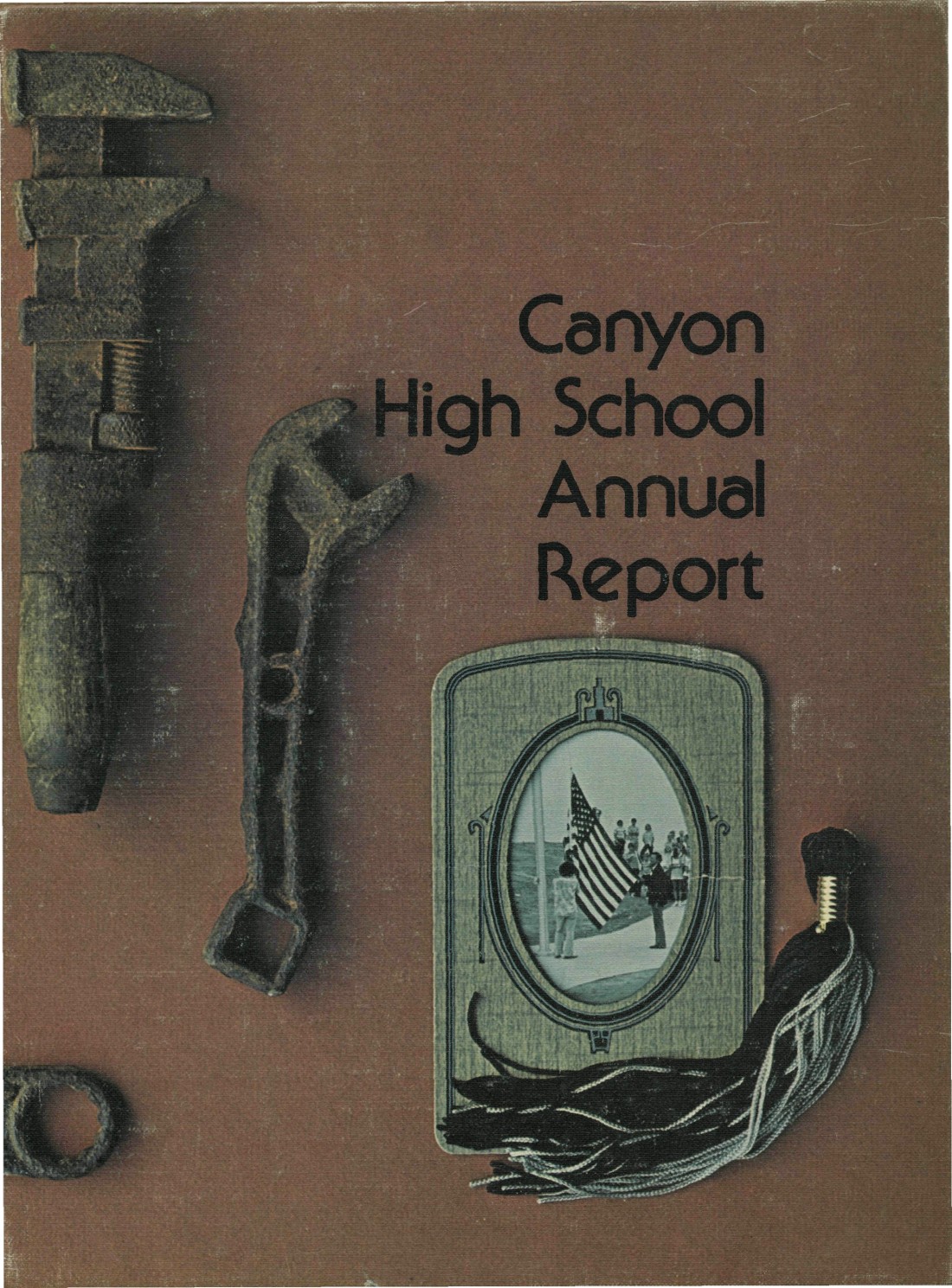 1975 yearbook from Canyon High School from Anaheim, California for sale