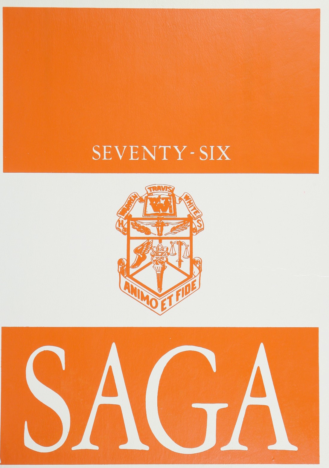 1976 yearbook from Warren Travis White High School from Dallas, Texas