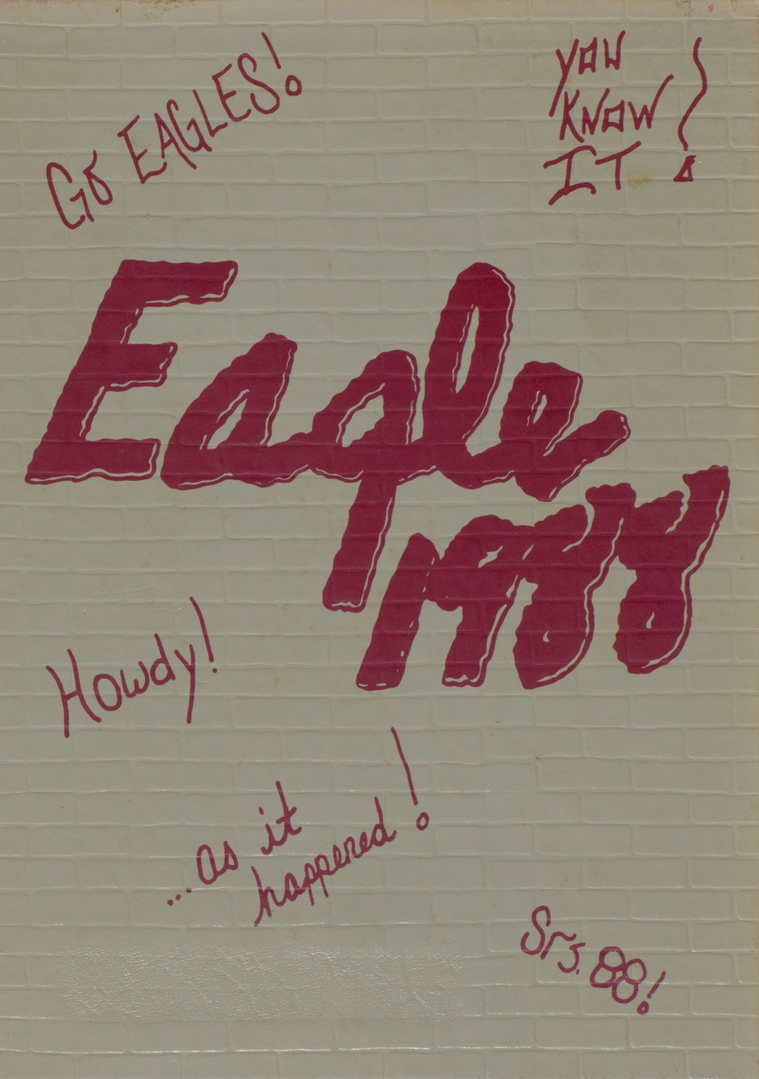 1988 yearbook from Mildred High School from Corsicana, Texas for sale